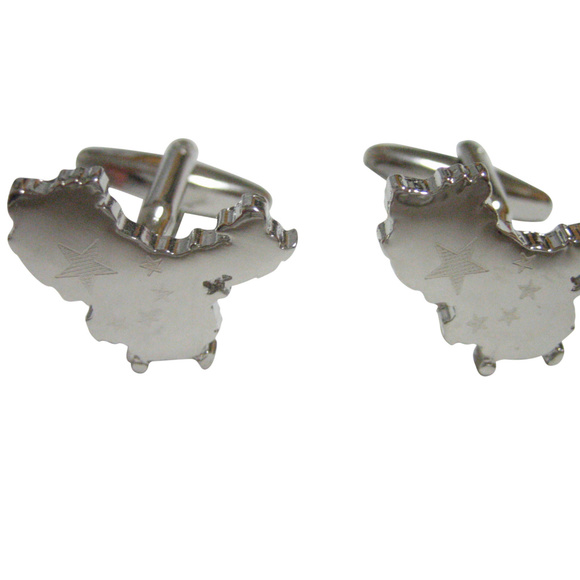 Kiola Designs | Accessories | China Map Shape And Flag Design Cufflinks | Poshmark